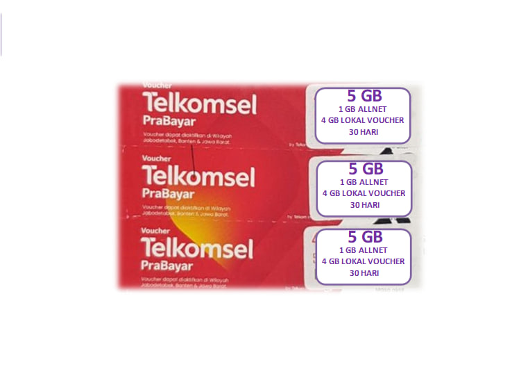 Voucher Telkomsel 5 GB 30 Hari – Toko Data Store